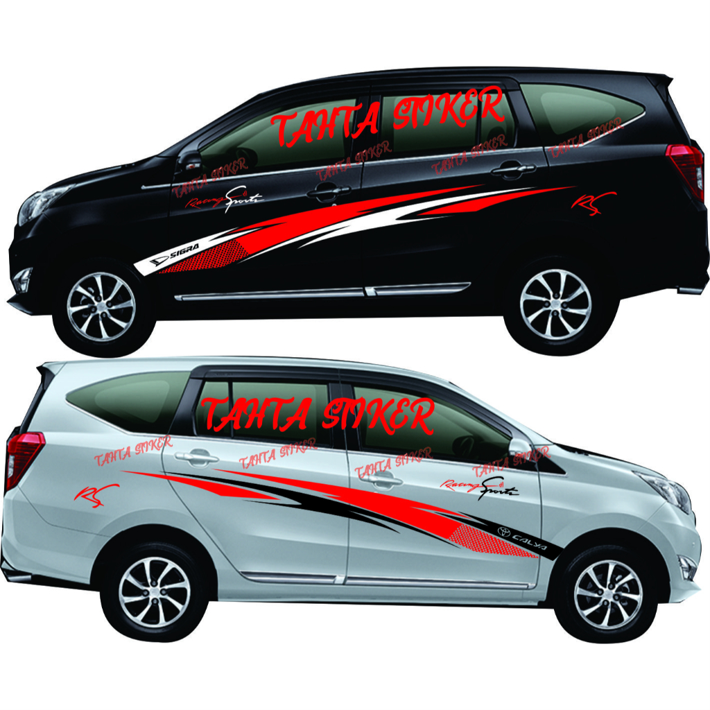 Jual STIKER CUTTING MOBIL SIGRA CALYA STIKER STIPE DUA WARNA MOBIL ...