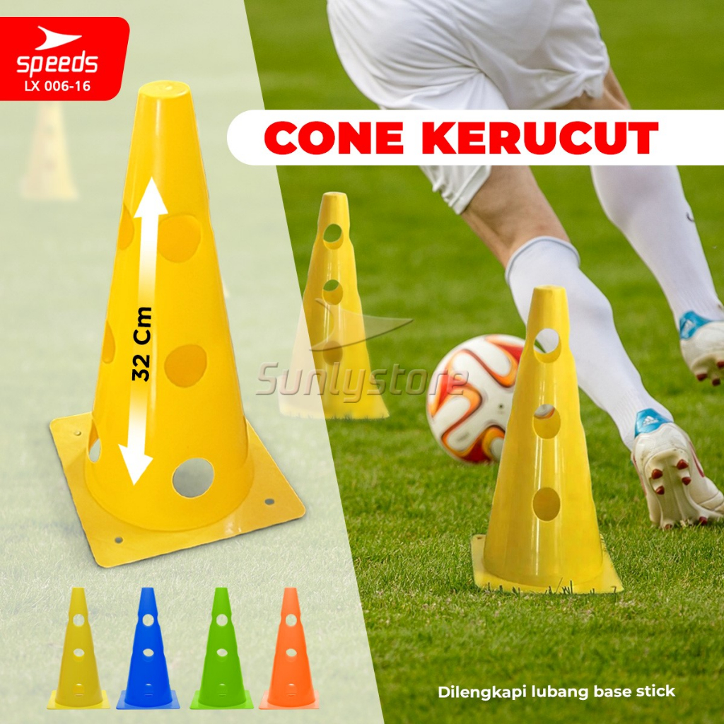 Jual SPEEDS Cone 32cm Kerucut Penanda Sepak Bola Olahraga Futsal ...