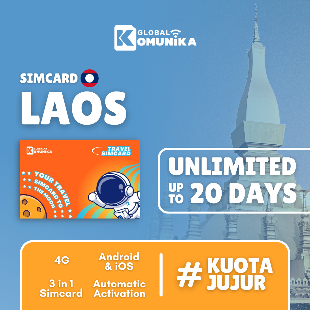 Jual Simcard Laos Unlimited | Sim Card Laos | Shopee Indonesia