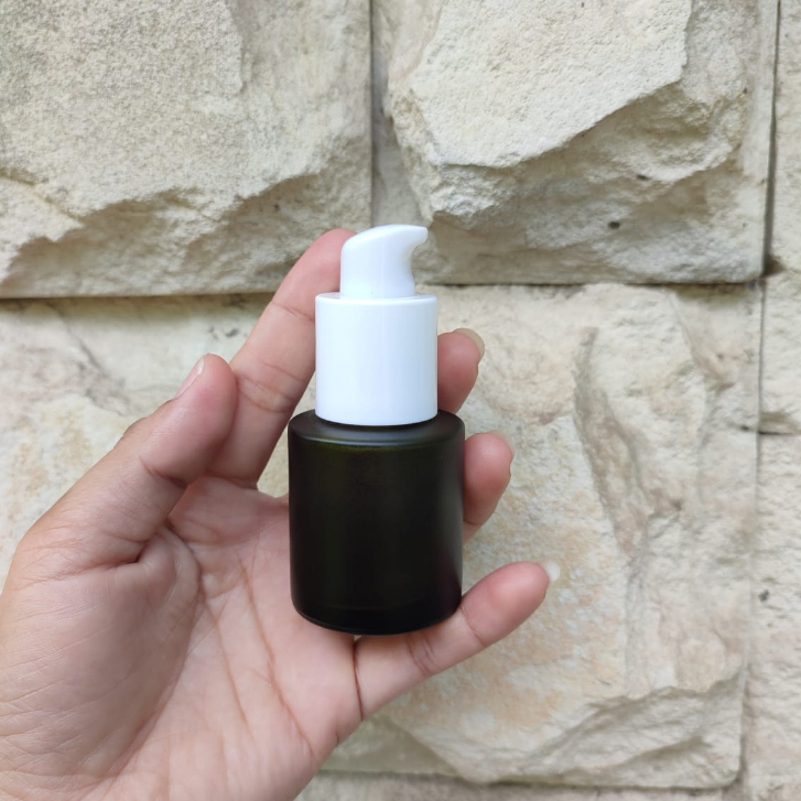 Jual Botol Pump Botol Kaca Hijau Doff Botol Lotion Kaca Hijau Pekat ...