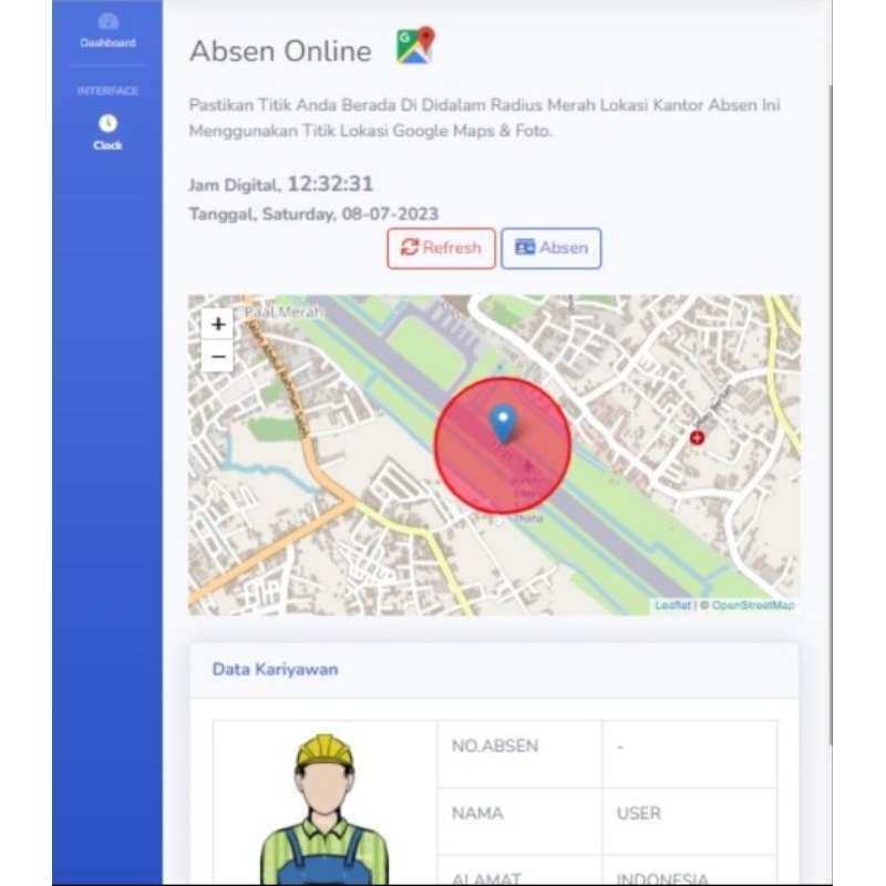 Jual Aplikasi Absen Online Menggunakan Titik Lokasi Google Maps ...