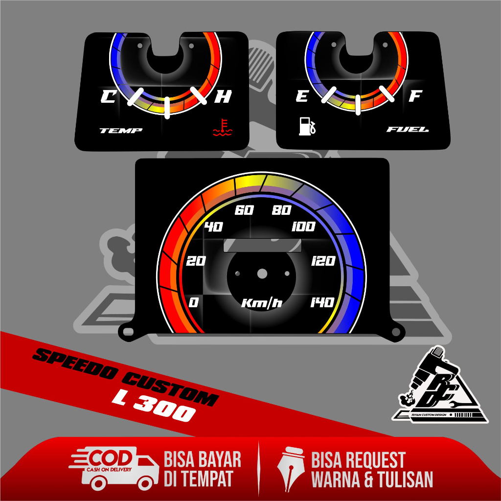 Jual papan speedometer custom L300 panel spido meter custom L300 ...
