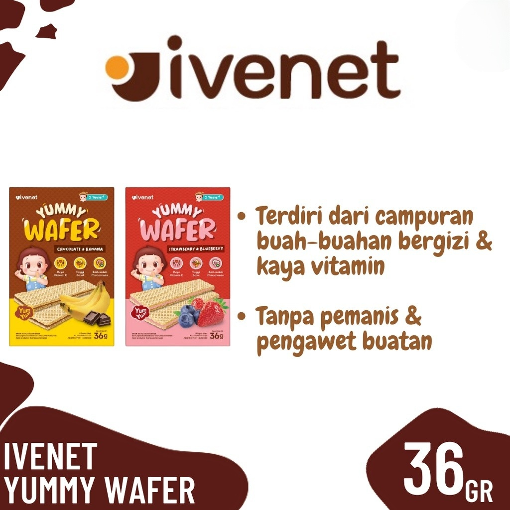 Jual JBS - Ivenet Yummy Wafer 36gr - Snack Jajanan Cemilan Bayi dan ...