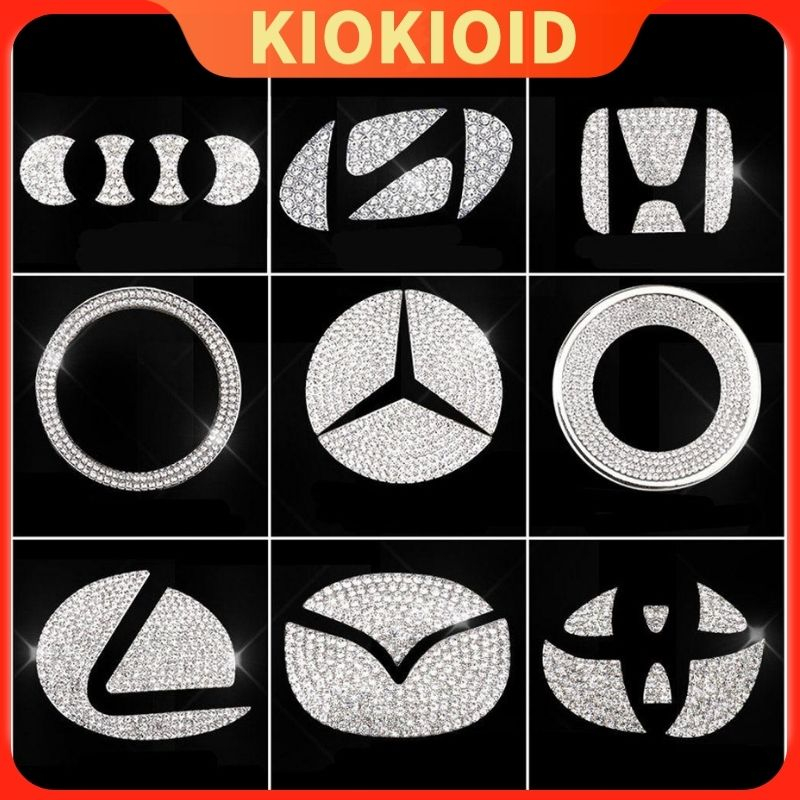 Jual Stiker Emblem Logo Stir Mobil Bling Car Steering Wheel Diamond ...