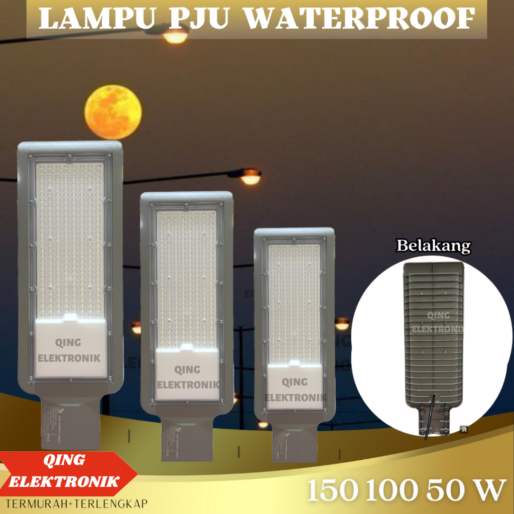 Jual Lampu Jalan LED Lampu Sorot Tembak IP65 Tahan Air 50W 100W 150W Outdoor | Shopee Indonesia