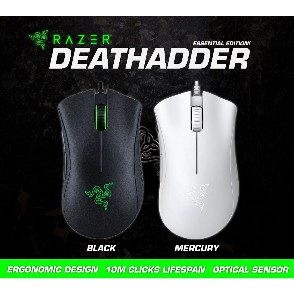 Jual RAZER DEATHADDER ESSENTIAL OPTICAL SENSOR GAMING MOUSE | Shopee ...