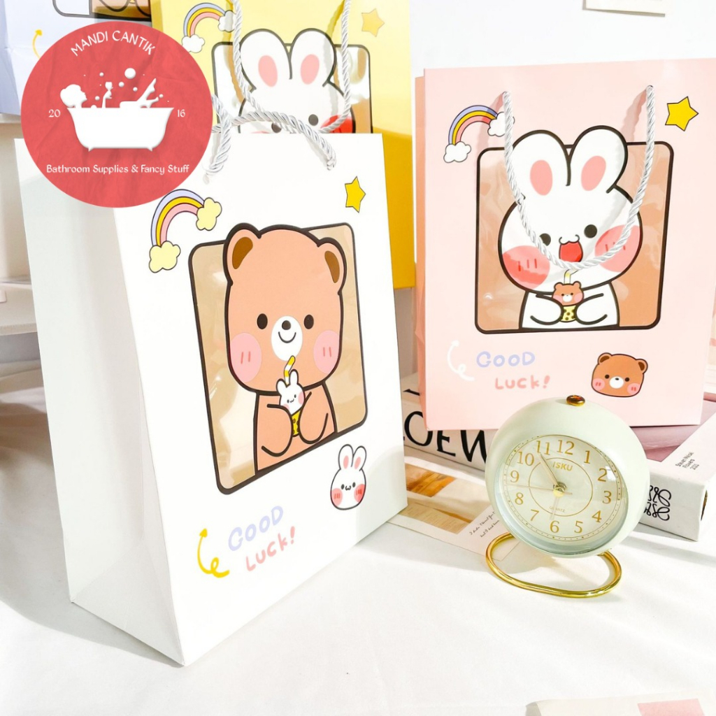 Jual PAPER BAG TEDDY BEAR RABBIT CD-002 KANTONG KARTON SOUVERNIR GOODIE ...