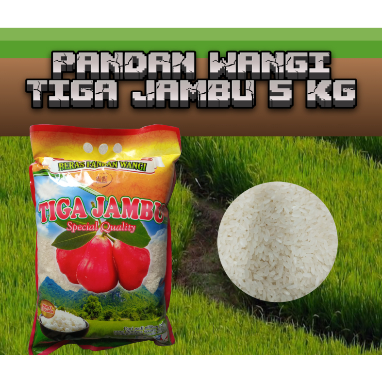 Jual Beras Super Pandan Wangi cap Tiga Jambu 5kg | Shopee Indonesia Jual Beras Super Pandan Wangi cap Tiga Jambu 5kg | Shopee Indonesia