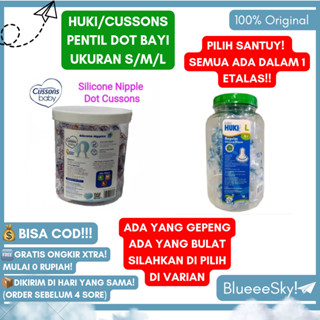 Jual HUKI Cussons Pentel Dot Bayi Bentuk Bulat dan Gepeng Semua Ukuran ...