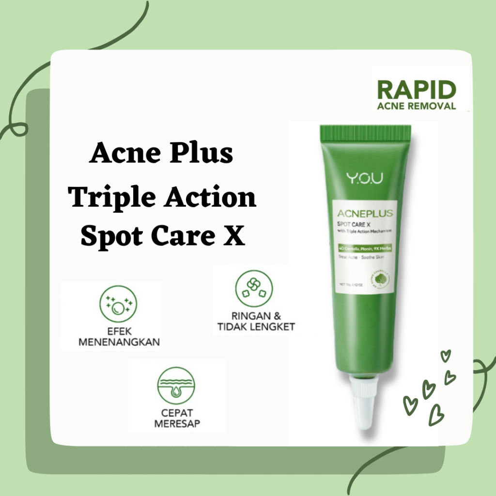 Jual You Acne Plus Triple Action Spot Care X 15g | Shopee Indonesia