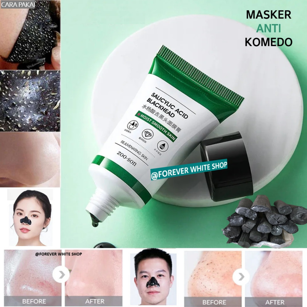 Jual Termurah !! Salicylic Acid Blackhead Mask Masker Komedo Arang ...