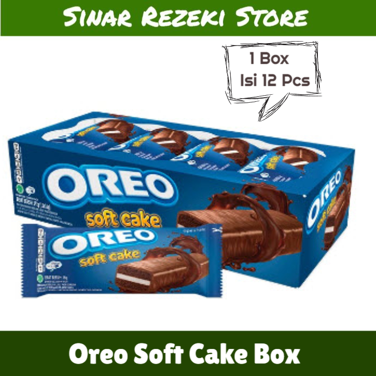 Jual oreo soft cake 1 box [isi 12 x 16gr] / snack oreo / makanan ringan ...