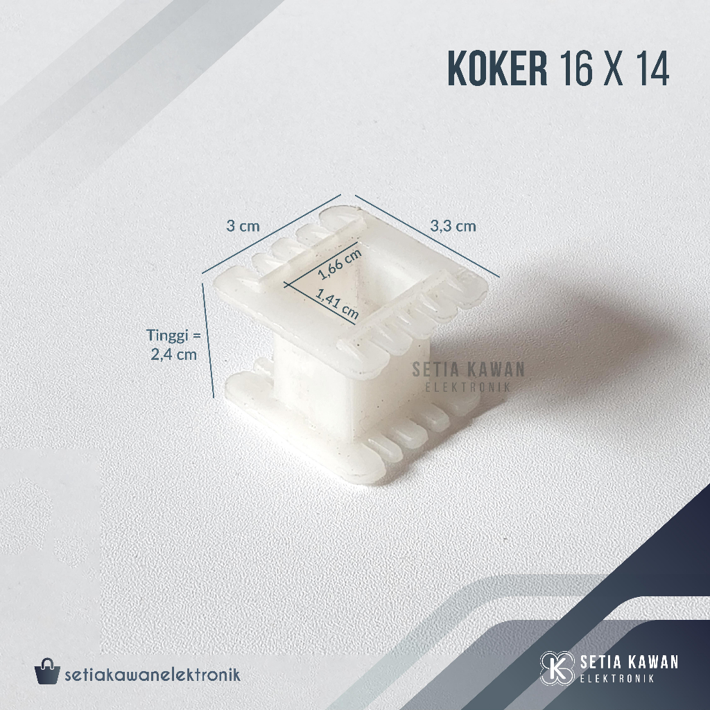 Jual Koker Trafo Kotak 16x14 / Bobin Bobbin Dudukan Besi Plat Keren ...