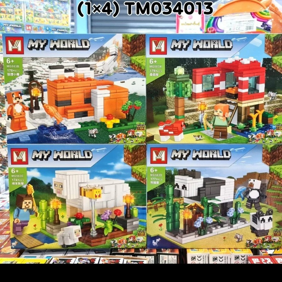 Jual Mainan Anak Brick Minecraft MG 583 My World Block minecraft Puzzle ...