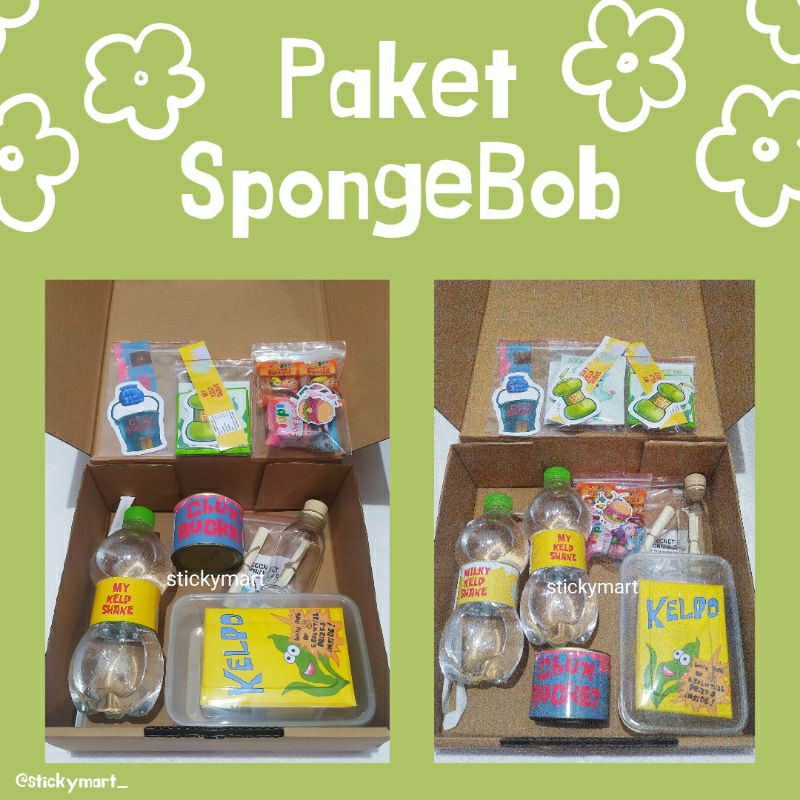 Jual Paket Spongebob (MAKANAN ASLI + Freebies) | Shopee Indonesia