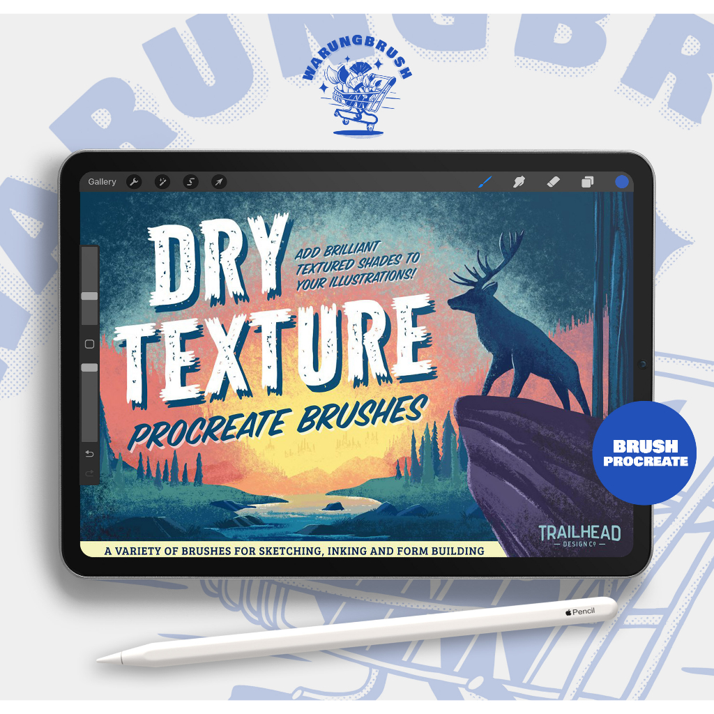Jual Dry Texture Brushes for Procreate BP0088 | Shopee Indonesia