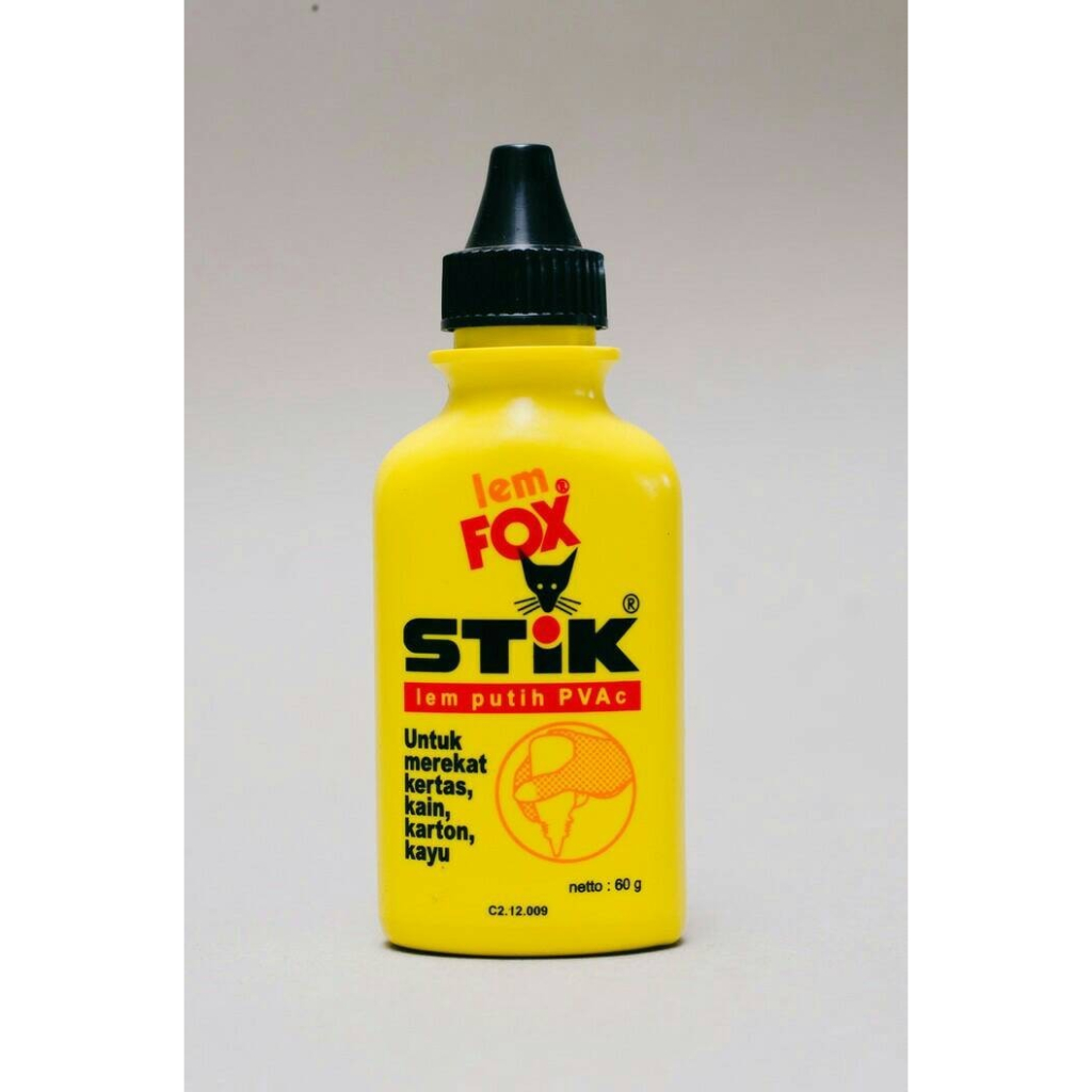 Jual Lem FOX Stick 60gram/Lem Putih PVAC 60 gram/Lem Glue FOX Stik ...
