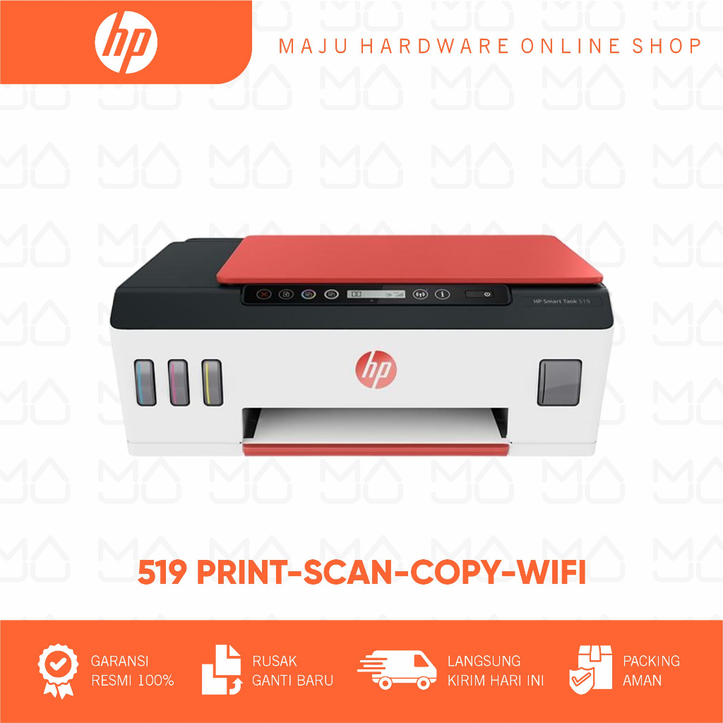Jual HP Smart Tank 519 Wireless Printer (Print, Scan, Copy) - Putih ...
