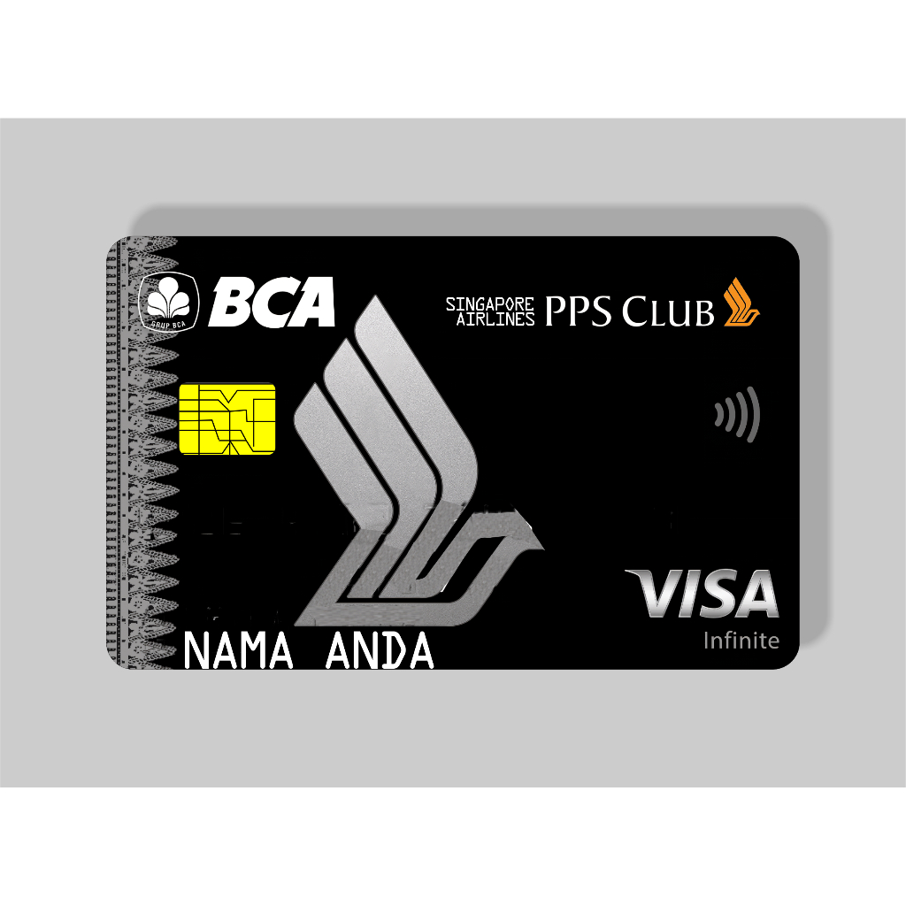 Jual Stiker sticker Skin Kartu Atm Black card Bca e-money etoll brizzi ...