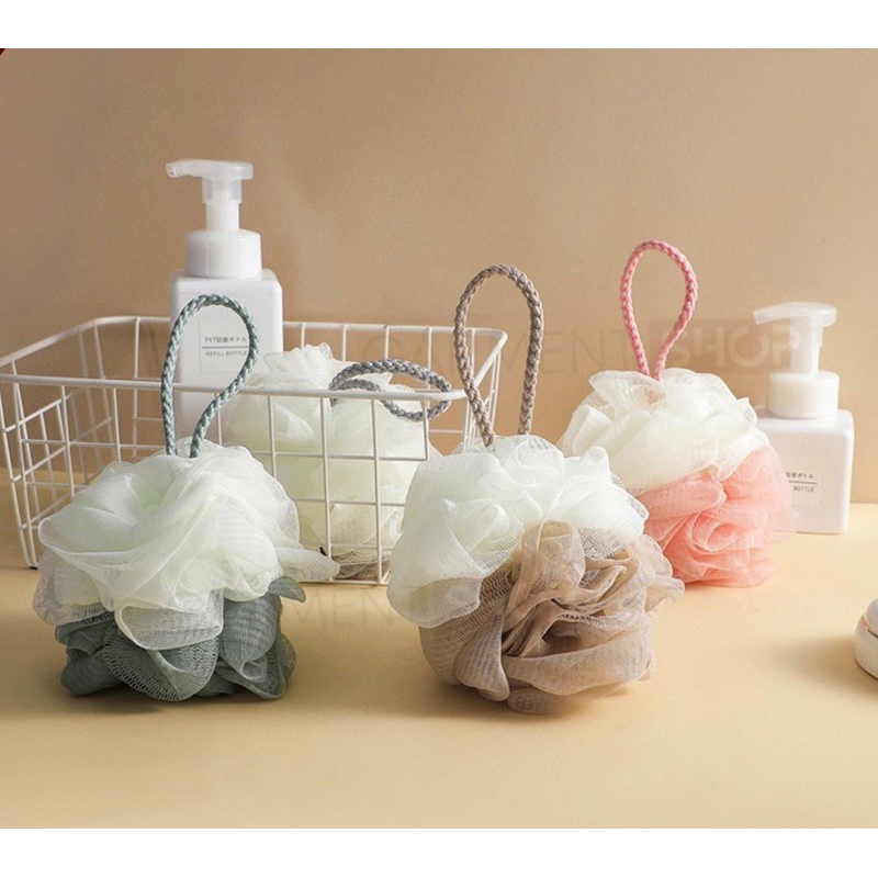 Jual SPONS MANDI Shower Puff Spon Mandi Besar Pengangkat Daki Sponge ...