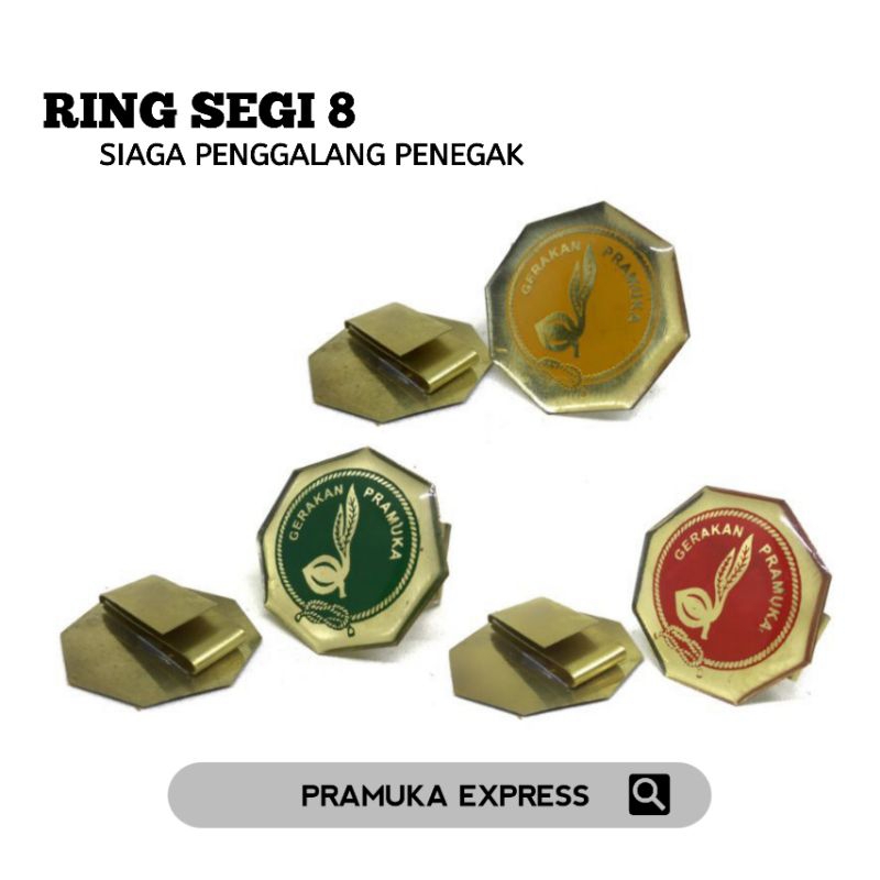 Jual Ring Segi 8 Ring Hasduk Kuningan Lapis Rasin | Shopee Indonesia