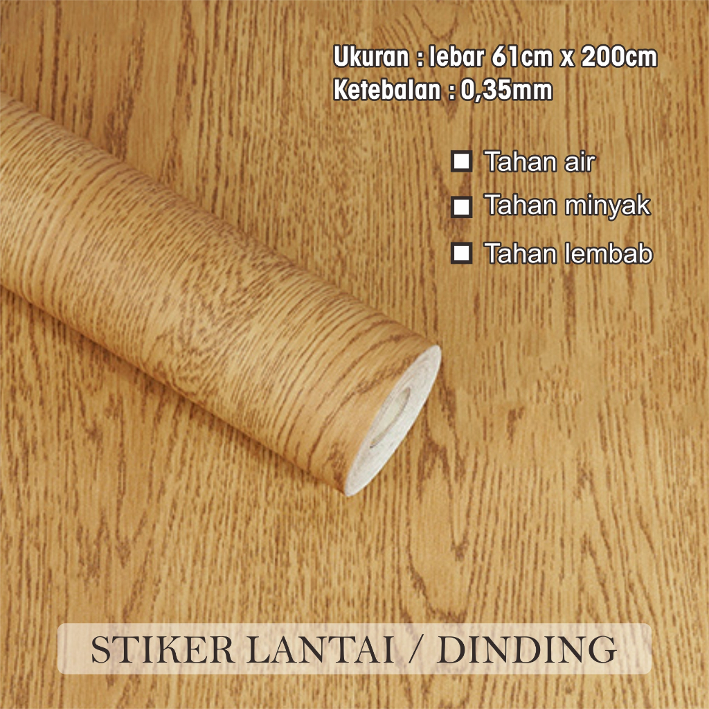 Jual Stiker Dinding Motif Kayu Jati Wallpaper Dinding Stiker Lantai