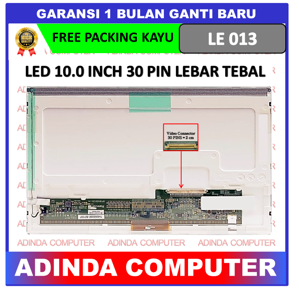 Jual LED LCD Layar Screen Laptop Axioo Pico DJJ DJH DJV 10.1 INCH 30 ...