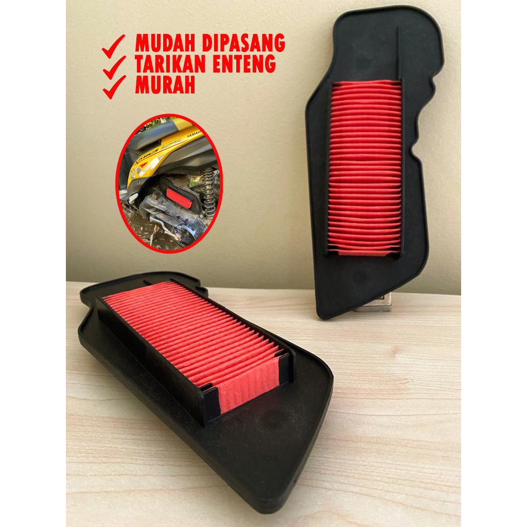 Jual AEGIS Filter Udara untuk Mio M3 Mio Z Mio S Mio Soul Gt 125 Fno ...