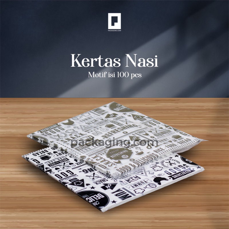 Jual Kertas Nasi Motif/Paper MG motif/Kertas Kfc | Shopee Indonesia
