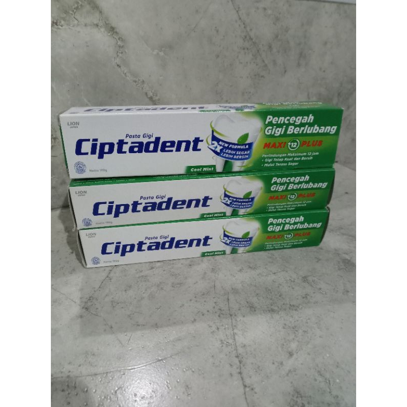 Jual Ciptadent Fresh Mint| Cool Mint Pasta Gigi 190g| Cool Mint 225+25g ...