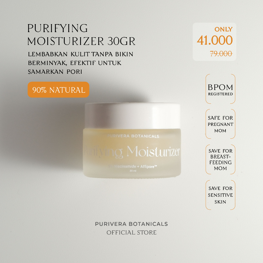 Jual Purifying Moisturizer 30gr - PURIVERA BOTANICALS | Shopee Indonesia
