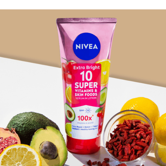 Jual Nivea Extra Bright 10 super vitamins & skin foods serum in lotion ...