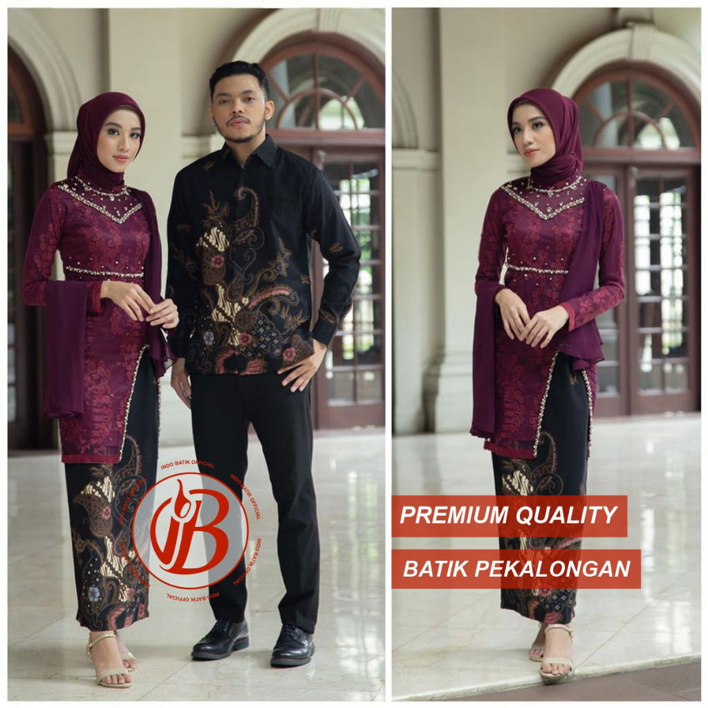 Jual Batik Couple Kebaya Modern Kebaya Wisuda Lamaran Baju Tunangan ...