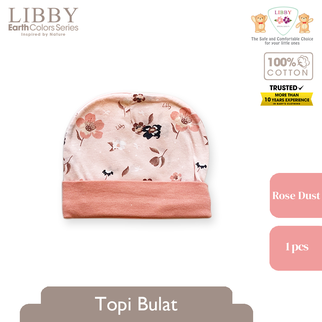 Jual LIBBY Earth Topi Bulat Motif Rocco Girl (1 pcs) | Shopee Indonesia