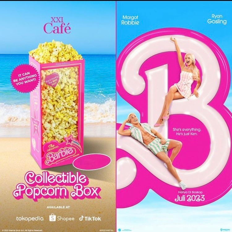 Jual Barbie x Cinema XXI Official Reusable Popcorn Box | Shopee Indonesia