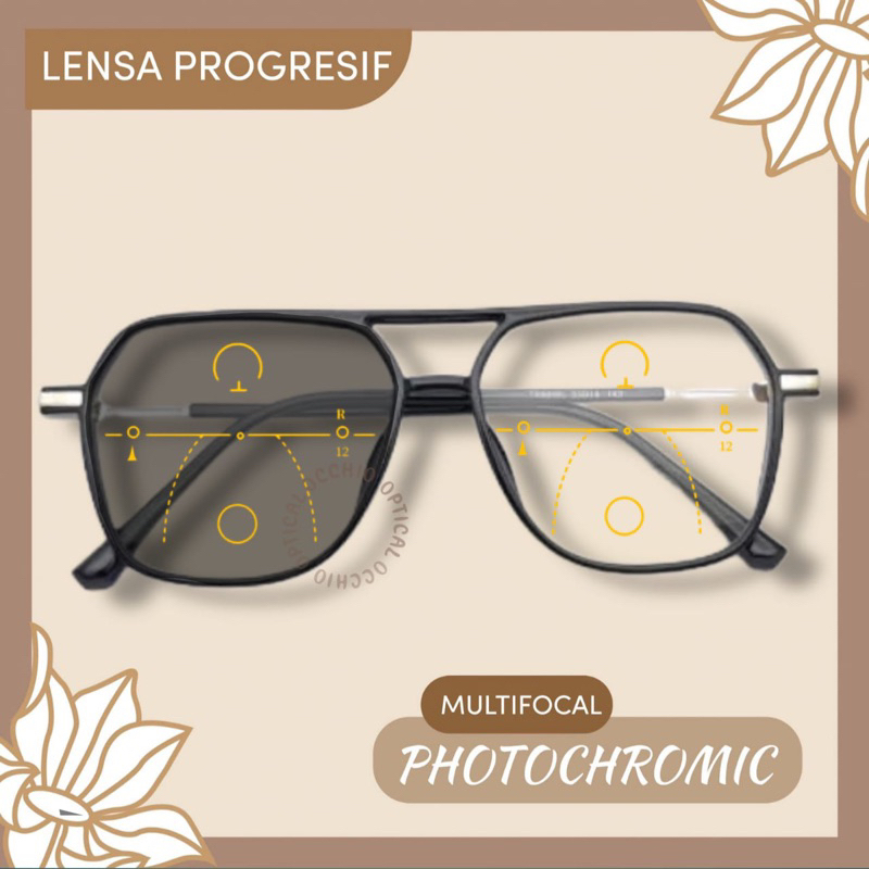Jual Kacamata Progresif Photochromic Antiradiasi Uv Pria/Wanita ...