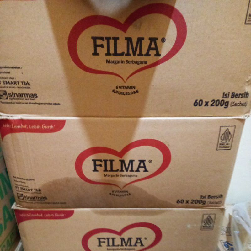 Jual 1 DUS FILMA MARGARINE 200 gr,exp maret 2024 | Shopee Indonesia