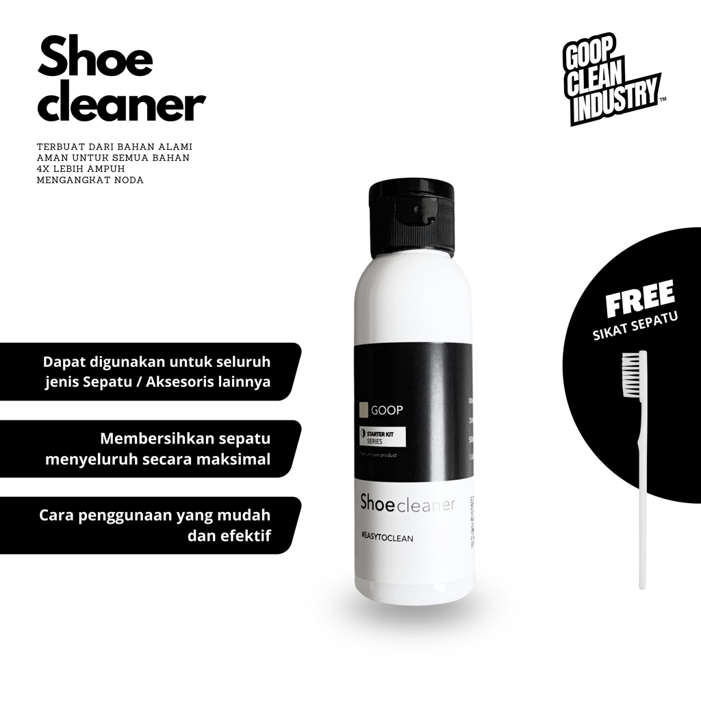 Jual GOOP SHOE CLEANER 100ml - Pembersih Sepatu Canvas Suede Leather ...