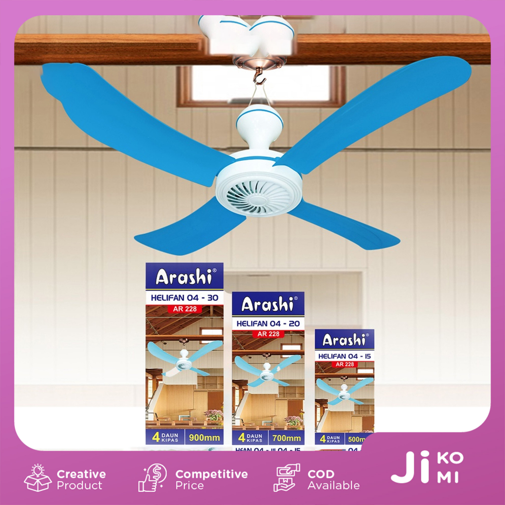 Jual Kipas Angin Gantung Plafon Helifan ARASHI AR-228 15W 20W 35W ...