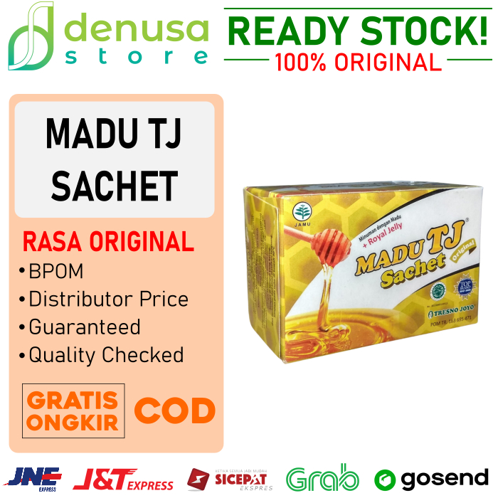 Jual Madu TJ Sachet 1 Kotak 20gr x 12 Sachet Meningkatkan Daya Tahan ...