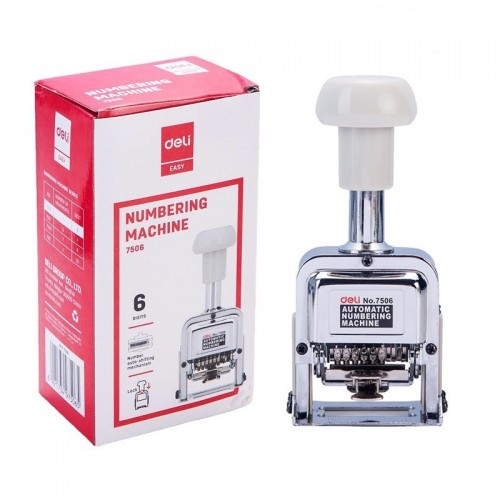 Jual Stempel cap nomor angka otomatis deli 7506 automatic numbering ...