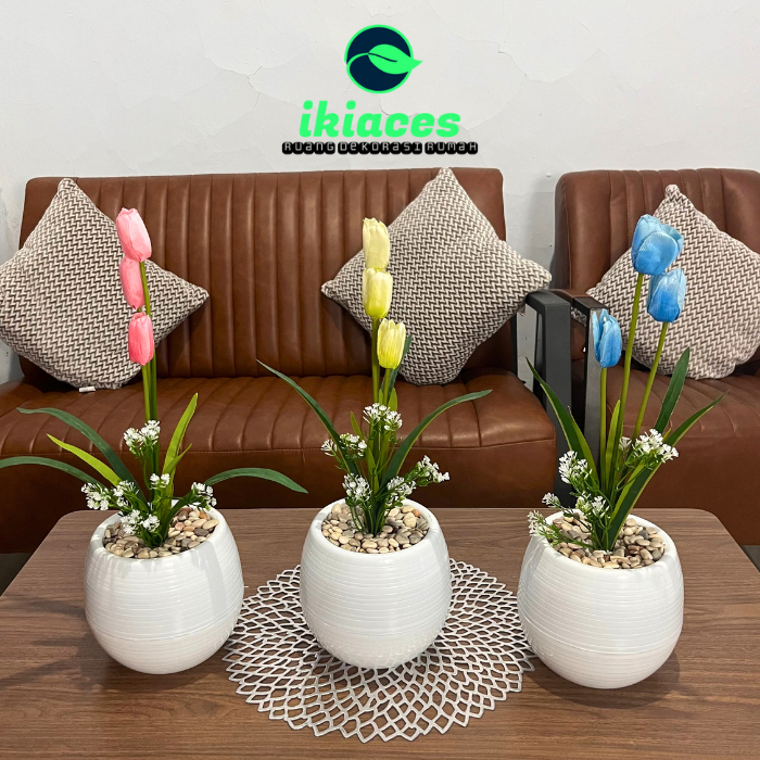 Jual BUNGA TULIP ARTIFICIAL VAS BUNGA TULIP PLASTIK BUNGA PALSU ...