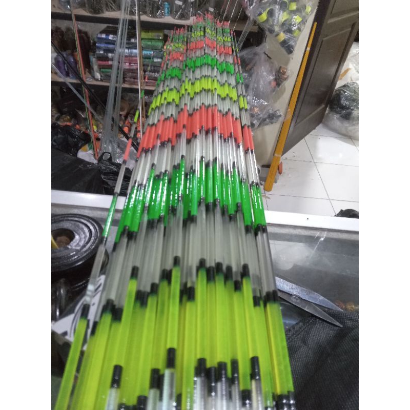 Jual Stik joran Fiber solid Împór motif belang rainbow/pelangi 100cm ...