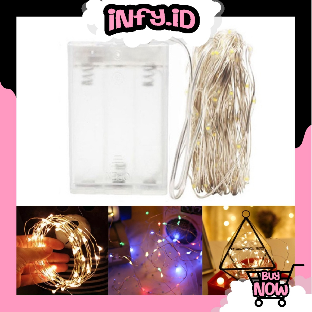 Jual INFY - Lampu Hias Tumblr 10M 100LED / Lampu Tumblr Kawat Hias ...