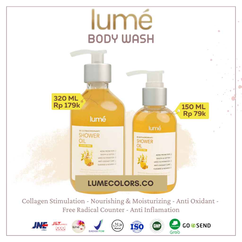Jual LUME 8X EXTRAORDINARY SHOWER OIL BODY WASH SABUN MANDI NON SULFAT ...
