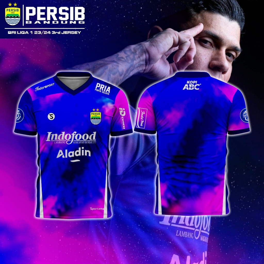 Jual JERSEY BAJU PERSIB 3RD 2023/2024 FREENAMA SET | Shopee Indonesia