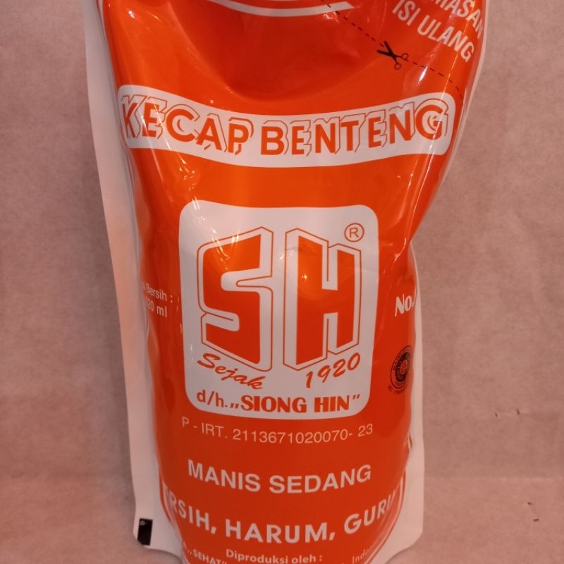 Jual Kecap manis benteng sh sionghin halal tangerang plastik refill ...