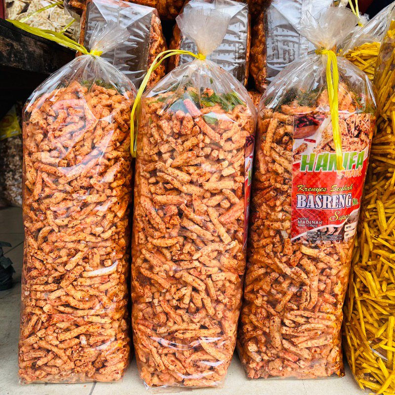 Jual 1 BAL BASRENG STIK PEDAS DAUN JERUK 2KG HF/BJ SNACK KILOAN MURAH | Shopee Indonesia