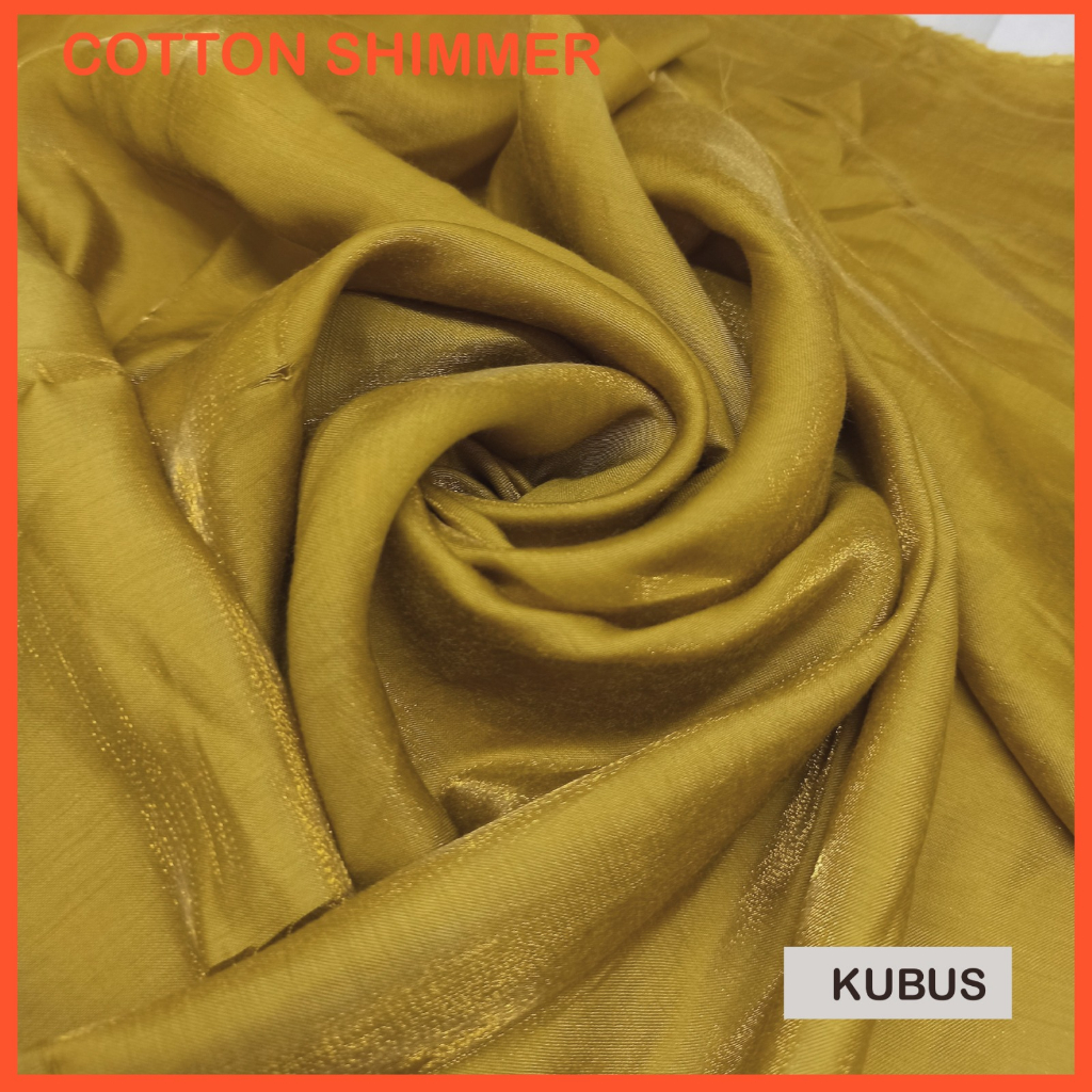 Jual Multi kain cotton shimmer shimer silk mengkilap per roll 45 meter ...