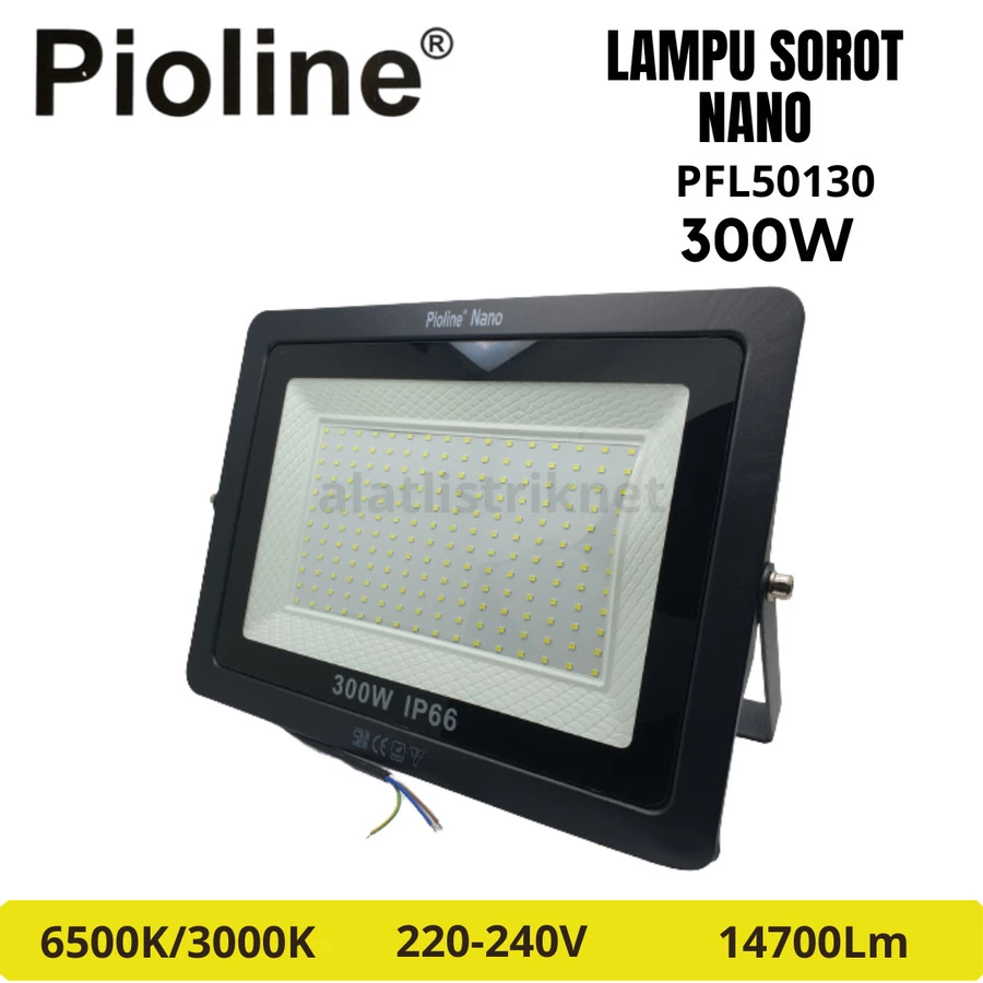 Jual Lampu Sorot Led Flood Light Pioline Nano 100W 200W 300W Watt Kap Sorot Lampu Tembak Taman ...